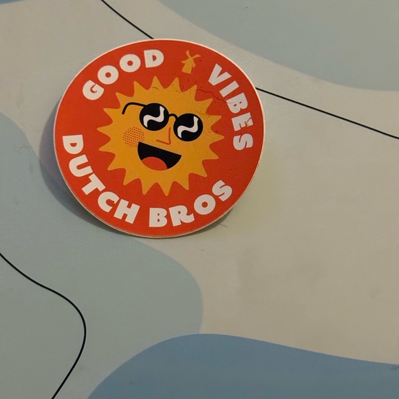 Dutch Bros | Design | Dutch Bros Bright Orange Sun Sticker | Poshmark